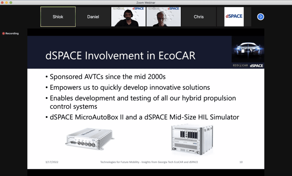 Georgia Tech Teams Up with dSPACE for Technologies for Future Mobility ...